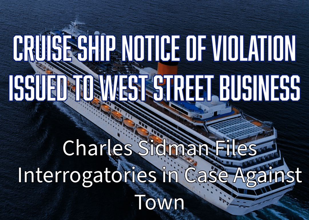 Cruise Ship Notice of Violation Issued to West Street Business – Bar ...